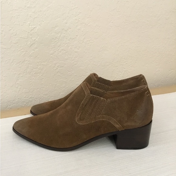 Frye | Shoes | Frye Genuine Suede Chestnut Camel Eleanor Western Ankle ...